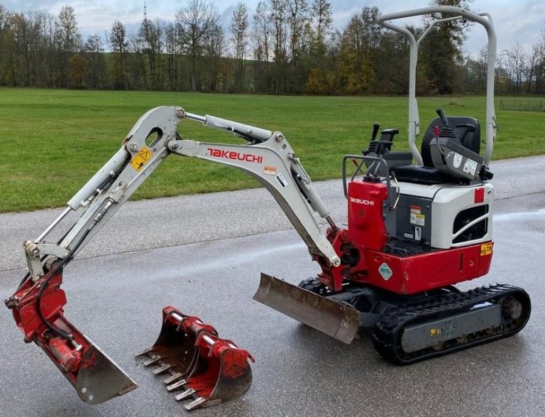 Minibagger 1,1 t Takeuchi TB 210 R 100,- € | Baumaschinenvermietung Dronjic